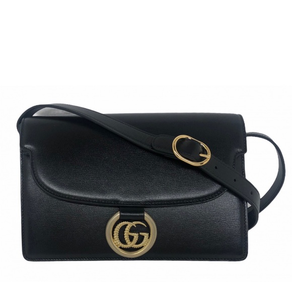 Gucci | Bags | Gucci Gg Azalea Ring Black Leather Timeless Shoulder Bag ...